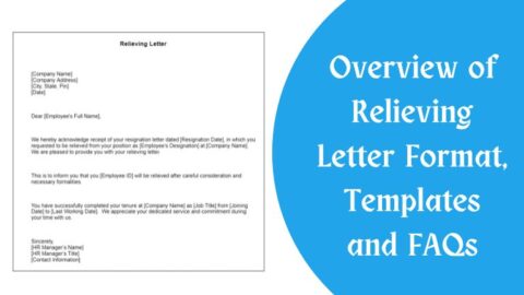 Overview of Relieving Letter Format, Templates and FAQs